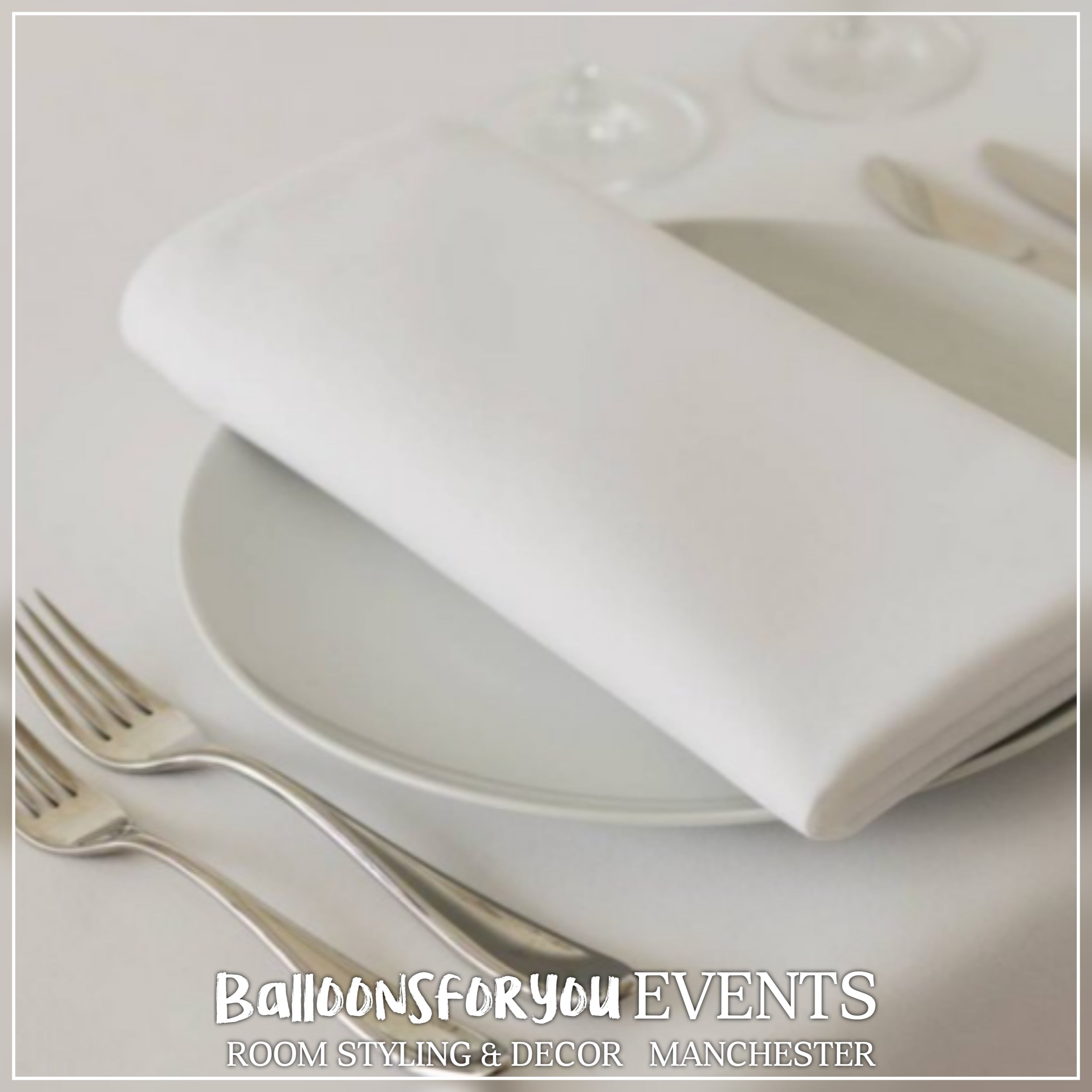 LINEN Package (Hire) – BalloonsforyouUK™
