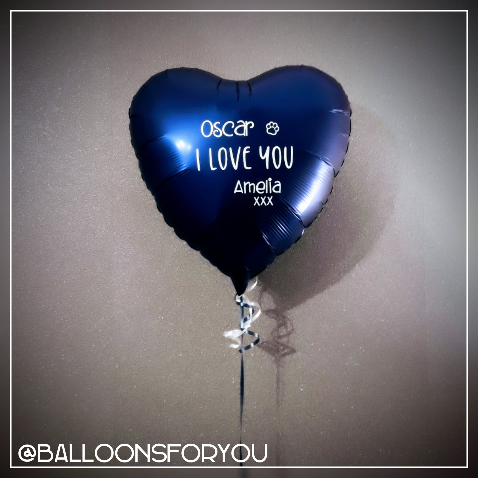 Personalised Heart Balloon 18" (20+ colours) – BalloonsforyouUK™