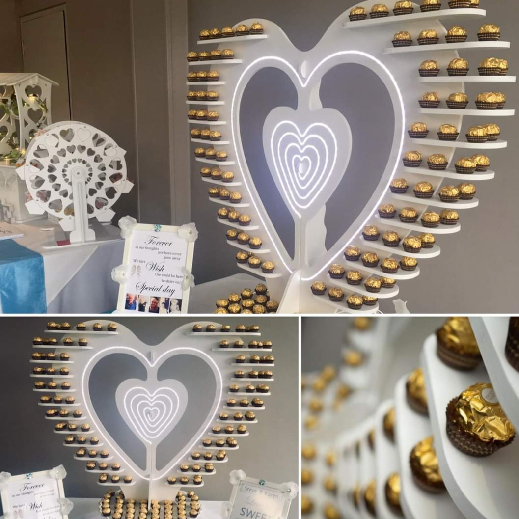 Heart LED Chocolate Display (Hire) – BalloonsforyouUK™